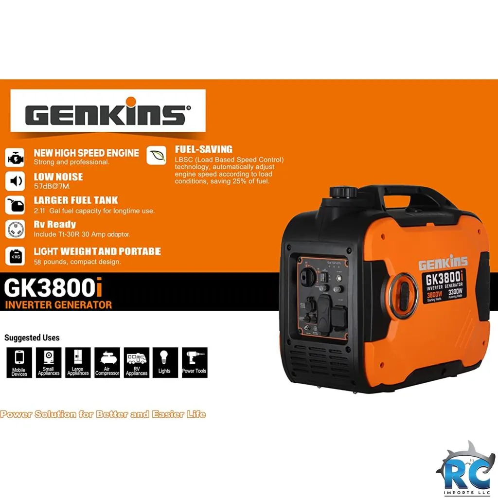 GENKINS INVERTER GENERATOR 3800 – RC Imports