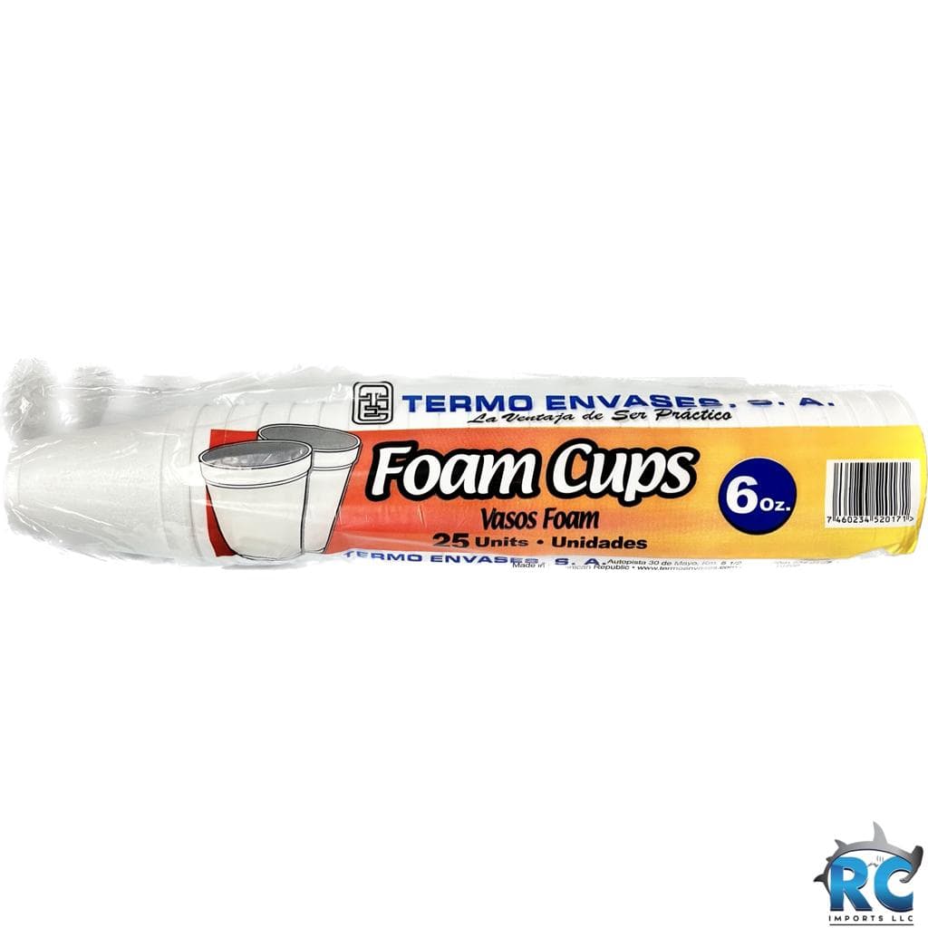 DB VASOS FOAM 6oz – RC Imports