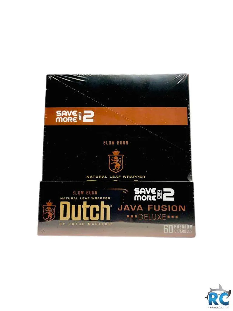 DUTCH NATURAL WRAPPER – JAVA FUSION DELUXE – RC Imports