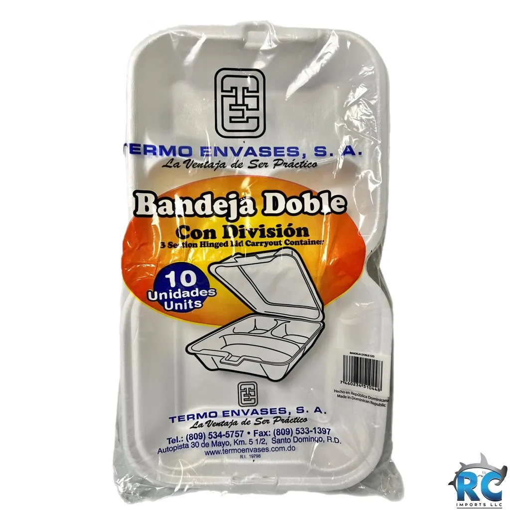 DB BANDEJA DOBLE CON DIVISION 20/10 – RC Imports